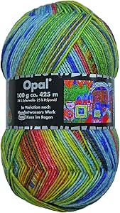 Opal Hundertwasser III 3200 Sock Yarn 100 g Kiss in the Rain Design : Amazon.co.uk: Home & Kitchen
