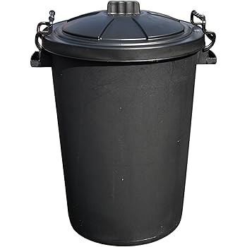 90L Galvanised Metal Rubbish Bin: Amazon.co.uk: Garden & Outdoors