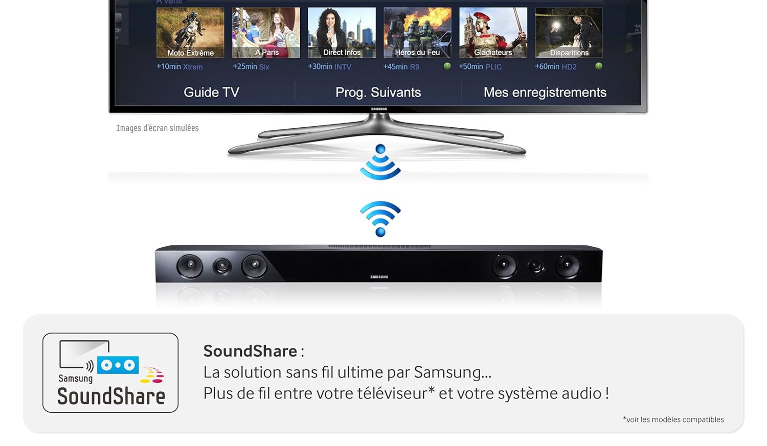 Samsung HW-F355 Barre de son 2.1 Caisson de basses filaire 120 W ...