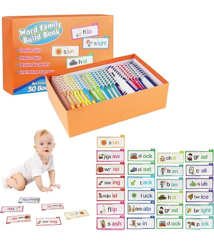 Word Families 30 Read And Rhyme Flip Books For Kids - Phonics Flash ...