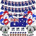 149pcs Australian Party Decorations Set - Red Blue Australia Party ...