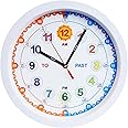 Amonev Time Teacher Clock Children's Clock, Easy to Read Analogue Clock ...