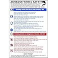 Abrasive Wheel Safety Poster 1.2mm Recyclable Polypropylene W400mm x ...