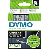 DYMO Authentic D1 Labels | Black Print on White Tape | 9 mm x 7 m | Self-Adhesive Labels for ...