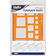Helix Shape Stencil Templates (4 Pack) : Amazon.co.uk: Stationery ...