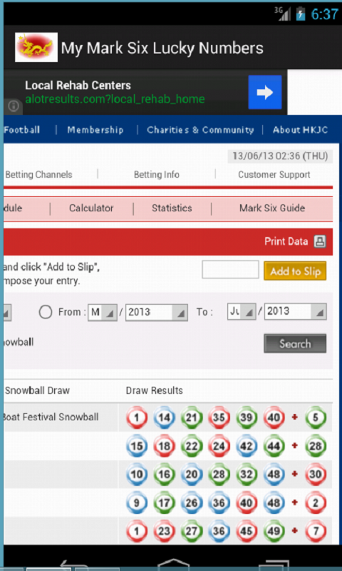 HK Mark 6 Lottery Lucky Number Generator and Drawing Results ( no ...