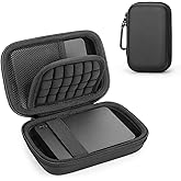 Khanka Shockproof Black Protective Hard Case, Hard Drive Case for 2.5 ...