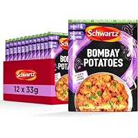 Schwartz Bombay Potatoes Mix 33 G | Serves 4 | Pack of 12 | Authentic ...