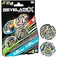 Beyblade X Bite Croc 3-60LF and Sting Unicorn 4-60P Top Dual Pack Set, Includes 2 Right-Spin ...