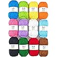 Mira Handcrafts 50g Large Yarn Bonbons – Total of 1200m Knitting and ...