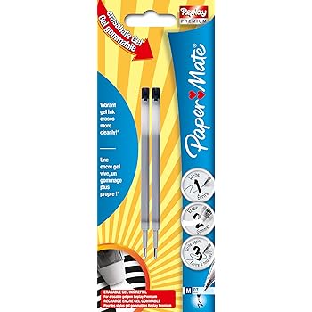 Paper Mate InkJoy Gel Pen Refills - Black, Pack of 3: Amazon.co.uk ...