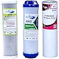 IONIX undersink ro filters set with 10 inch CTO, GAC and Spun, Service ...