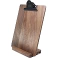 A4 Wooden Clipboard with Stand and Menu Display - Perfect for ...