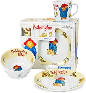 Royal Worcester Paddington Bear 4-Piece Breakfast Set includes Plate ...