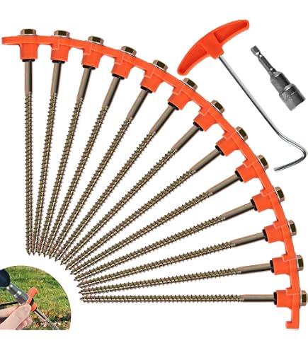 Swing Set Ground Stakes Rebar, Tent Stakes Galvanized Steel Ground ...