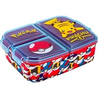 Stor Pokemon Kids Childrens Multi Compartment Rectangular School Travel ...
