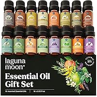 Essential Oils Set - 16 Pcs Premium Grade Home Essentials Oils - for Diffusers, Fragrance ...