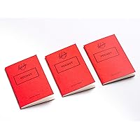 Silvine 158 x 99mm Red Memo Book - Lined (72 Pages) Pack of 3 : Amazon ...
