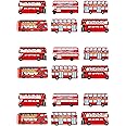 18 Stand Up London Bus Themed Edible Wafer Paper Cake Toppers ...
