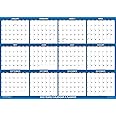 A2 2025 Wall Calendar by SwiftGlimpse, 59cm x 42cm, Erasable Yearly ...
