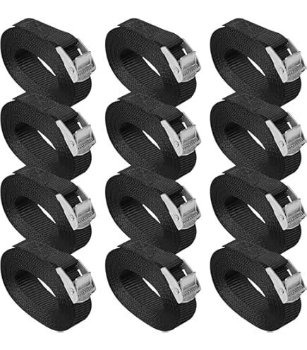 Cargo Straps 5X Heavy Duty Ratchet Straps, 1.5M X 25Mm, 200KG Load ...