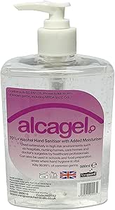Alcagel Hand Sanitiser Alcohol Gel Kills 99.9% Bacteria and Germs 500ml Pump: Amazon.co.uk: Beauty