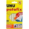 UHU Patafix Pastilles adhésives repositionnables décollables Blanc - Lot de 80 pastilles ...