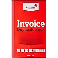 Silvine Duplicate Invoice Book - Numbered 1-100 with index sheet (210 x ...