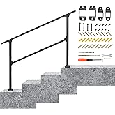 BotaBay Stair Handrail,91.4x102.6cm Handrails for Outdoor Steps Fit 0 ...