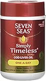 Seven Seas Omega-3 Fish Oil Plus Cod Liver Oil One-a-Day 120 Capsules ...