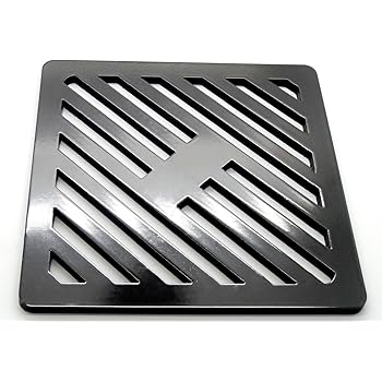 9" inch Square solid metal steel Gully Grid Heavy Duty Drain Cover ...