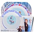 Disney II Frozen Kids Tableware 3 Piece Reusable PP Plate, Bowl & Cup ...