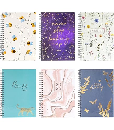 Diary 2025-2026 A5 Academic Week To View Spiral Bound Academic Planner