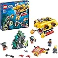 LEGO 60264 City Meeresforschungs-U-Boot, Tiefsee-Unterwasser Set, Tauch ...