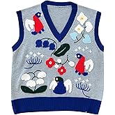 Dawwoti Women’s Knitted Sweater Vest Sleeveless Pullovers Jumpers Cat ...