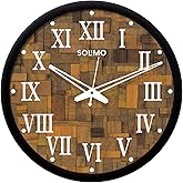 Buy Amazon Brand - Solimo Plastic 12-inch Designer Wall Clock (Silent ...