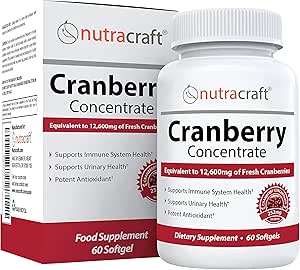 Triple Strength Cranberry Extract Supplement | 12,600 mg of Fresh ...