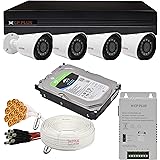 Buy CP PLUS 2.4 Megapixel, H.265+, 4 Camera Combo Kit with 4Ch DVR, 1 ...