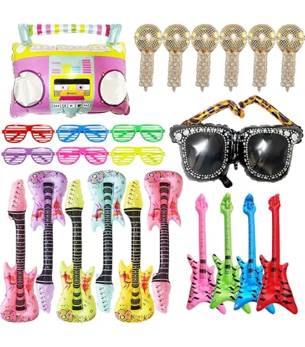 Giant Jenga 27 Pcs Inflatable Rock Star Instrument Set Inflatable ...