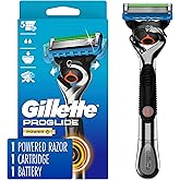 Gillette Fusion5 Power Razor for Men, 1 Gillette Power Razor Handle + 1 ...
