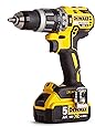 Dewalt DCD796P1-GB XR Brushless Compact Lithium-Ion Combi Drill, 18 V, Yellow/Black, One Size ...