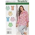 Simplicity Sewing Pattern 1461: Misses' and Plus Tunic with Neckline ...