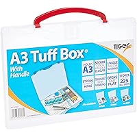 Tiger 300065 A4 Slim Tuff Box, White : Amazon.co.uk: Stationery & Office Supplies