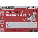 Read Write Inc. Phonics: Get Writing! Red Ditty Book 1 Pack of 10 ...