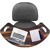 DEAL NUT Wood Curved Lap Desk Table Tray With Handles For Laptop ...