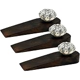 Nicola Spring Traditional Vintage Wooden Door Wedge Stop Block Stopper ...