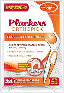 Plackers Ortho Pick Flosser, 24 Count: Amazon.co.uk: Health & Personal Care