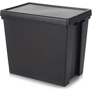 EXTRA LARGE CLEAR PLASTIC STORAGE BOX WITH LID 133 LITRE: Amazon.co.uk ...