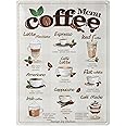 DODINO Retro Tin Signs 30 x 40 cm Decorative Coffee Menu Vintage ...