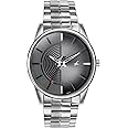 Buy Fastrack Mens Stunners Quartz Analog Grey Dial Stainless Steel ...